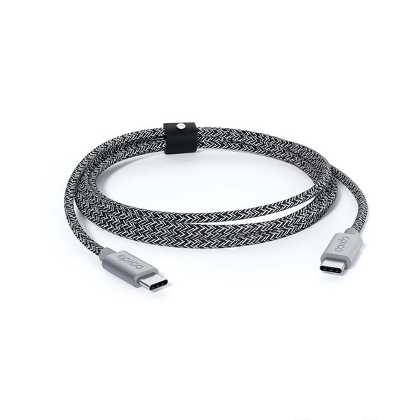 Epico Braided Cable - USB-C to USB-C 1.2m - space grey - Multitronic