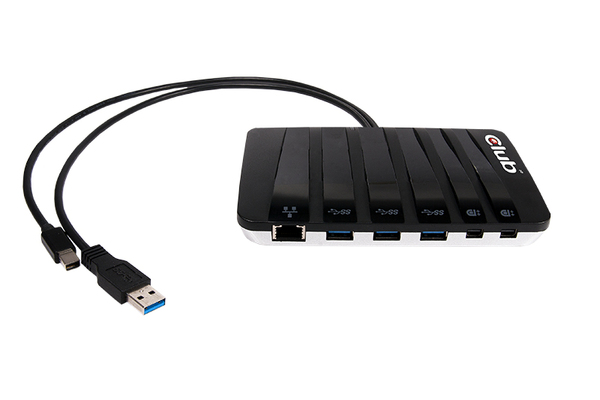 CLUB 3D DOCK STATION YABLE DOCKPORT WITH 2 MINI DP ++ 3 USB 3.0 ...
