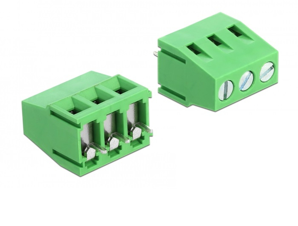 Terminal block for PCB soldering, pin 5.00mm pitch vertical 10 pieces ...