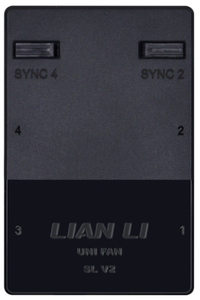 Lian Li UNI HUB SLV2 L-Connect 3 Controller, suited for SLV2 White fans ...