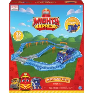 Spin Master Mighty Express Track Set with Push-and-Go Train Mechanic ...