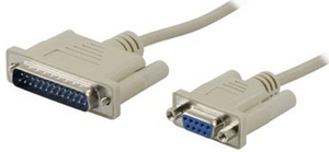 Sarjaprintterikaapeli DB25u-DB9n, 3m | Printer Cables | Nullmodem ...